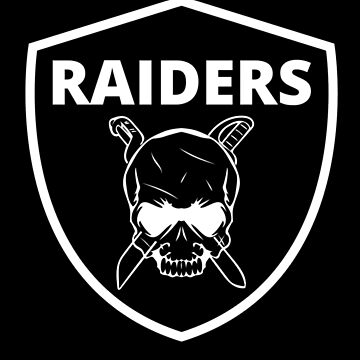 "Raiders Shield Skull and Swords - Football NFL Pirate Theme " Sticker ...