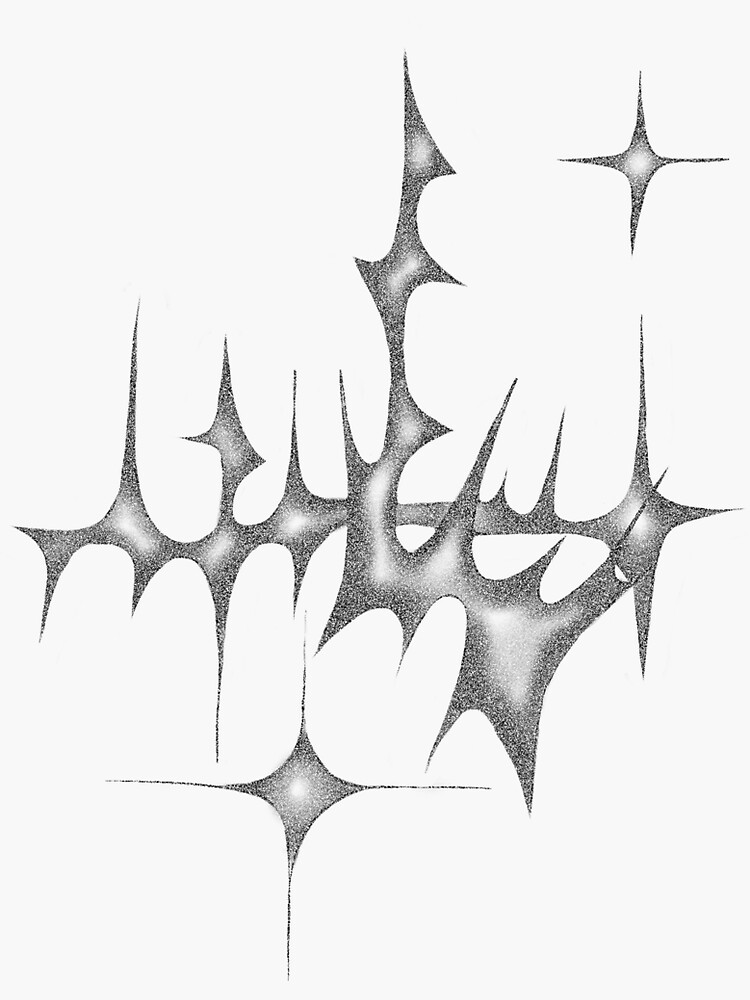 "Cyber sigilism design" Sticker for Sale by lola-brewster | Redbubble