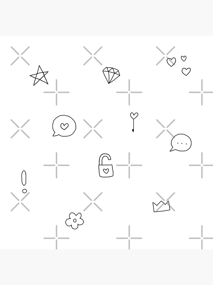 "Cute doodles for bullet journal or planner" Art Print for Sale by ...