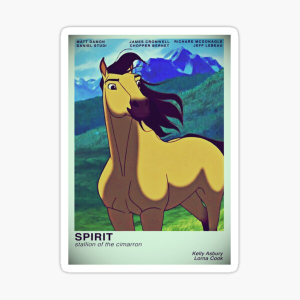 "Spirit Stallion of the Cimarron " Sticker for Sale by Cava-naAliza ...