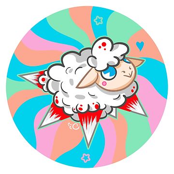 "trippy drippy - Nightmare Sheep" Sticker by Cocobot | Redbubble