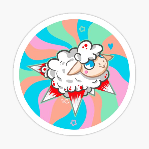 "trippy drippy - Nightmare Sheep" Sticker by Cocobot | Redbubble