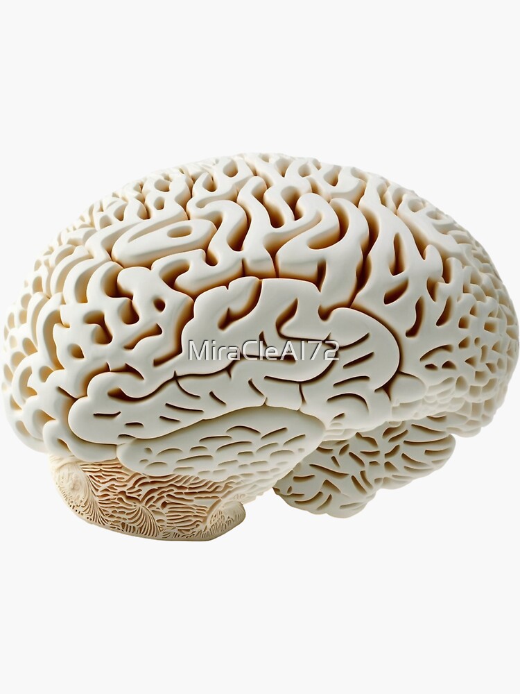 "Human brain" Sticker for Sale by MiraCleAI72 | Redbubble