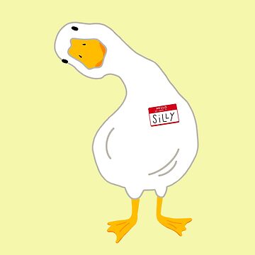 "Silly Goose" Sticker for Sale by heyishannah | Redbubble