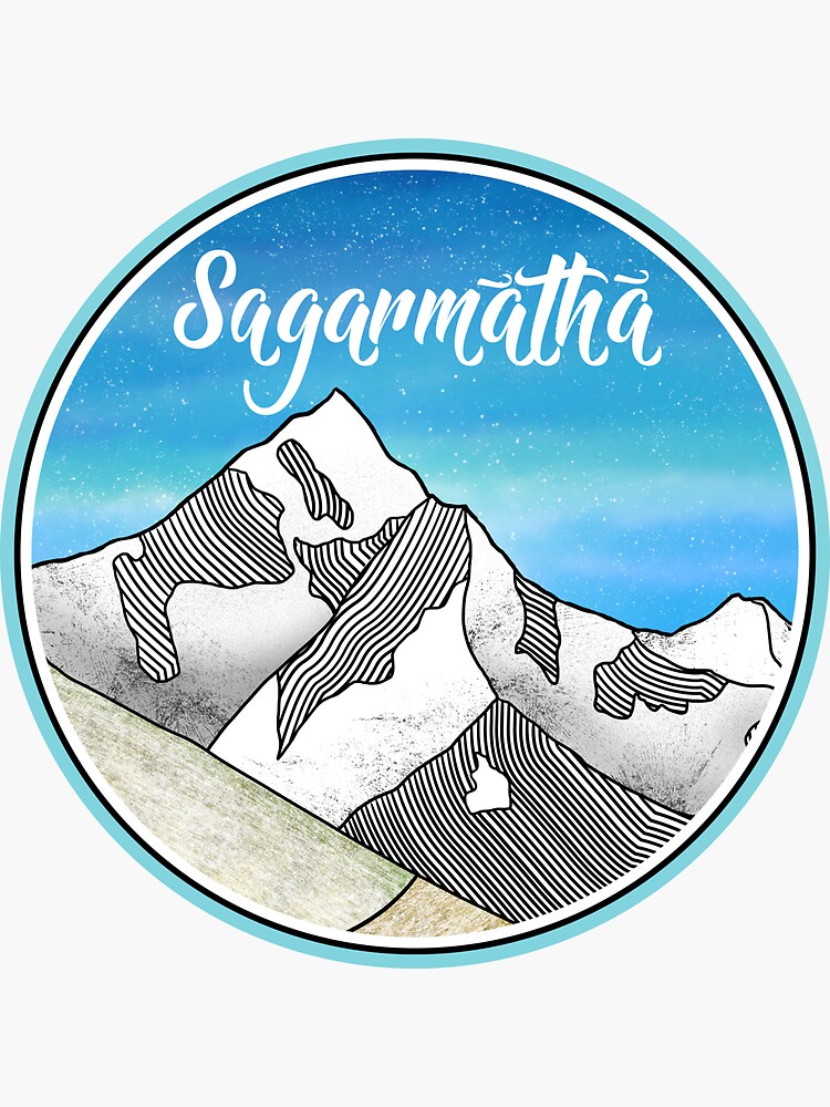 "Sagarmatha Mount Everest" Sticker by ekpatterns | Redbubble