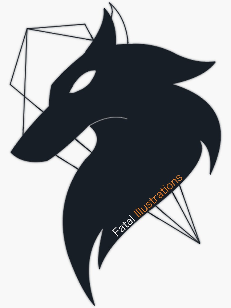 "Fatal Illustrations logo" Sticker for Sale by Fatal-Art | Redbubble