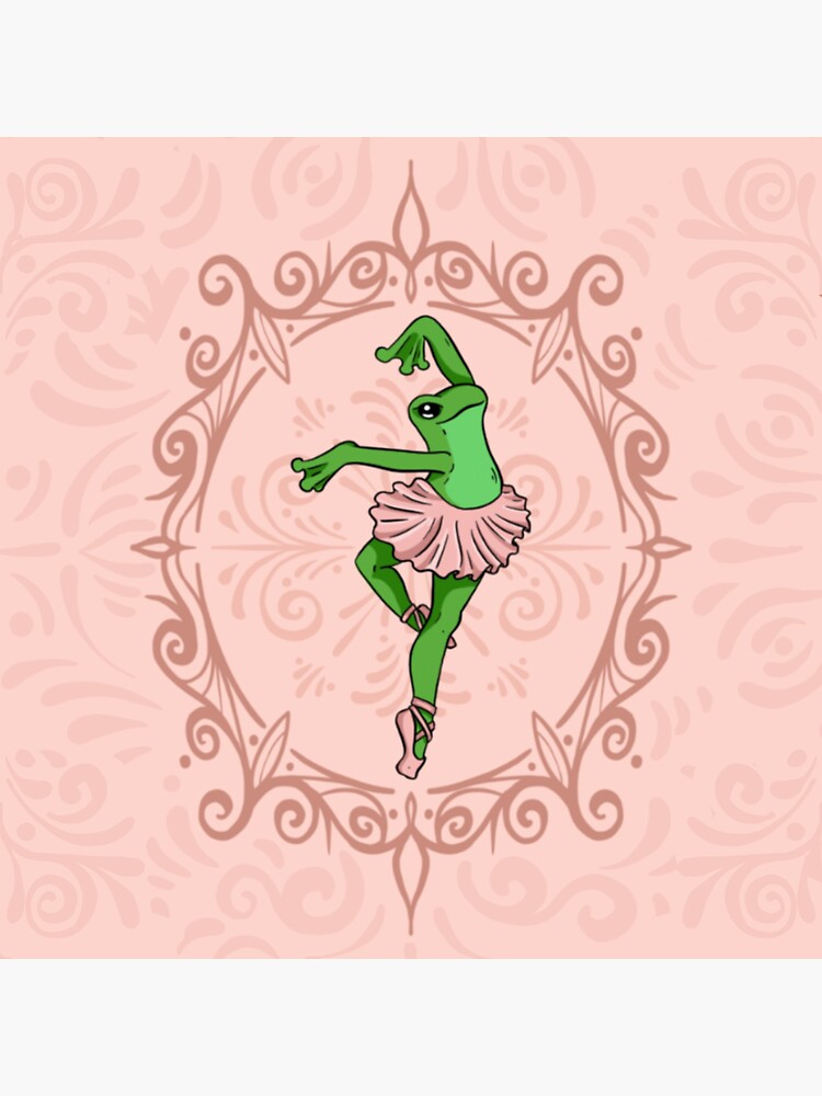 "Ballet frog" Sticker for Sale by TalynDraconmore | Redbubble