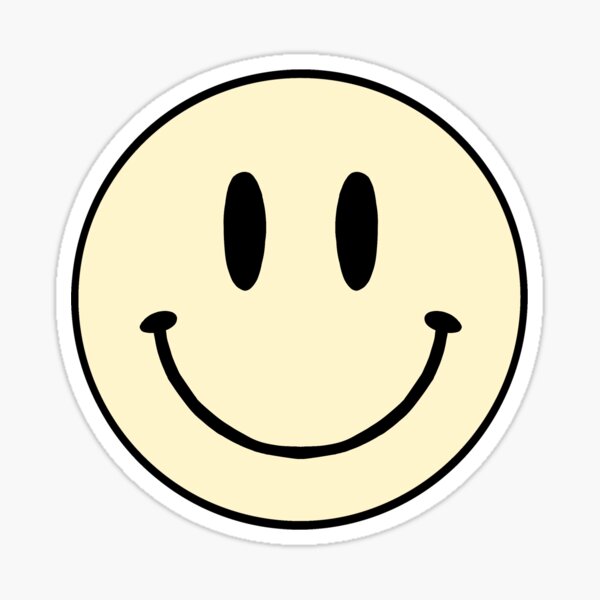 "Pastel yellow face" Sticker for Sale by itsssfarida | Redbubble