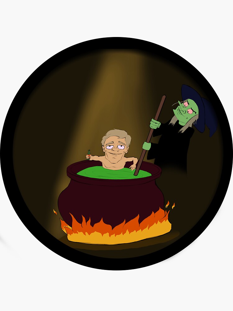 "Witch Hot Tub" Sticker for Sale by KaptainTripz | Redbubble