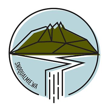 "Snoqualmie Modern Logo" Sticker for Sale by littlescooter | Redbubble