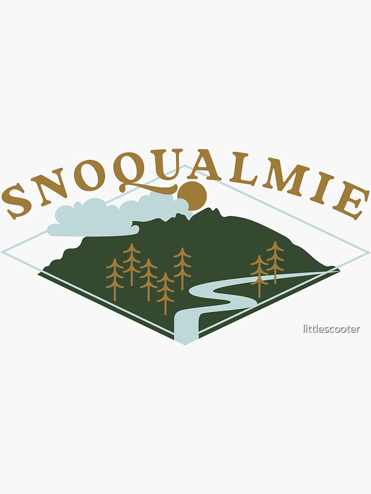 "Snoqualmie Logo " Sticker for Sale by littlescooter | Redbubble