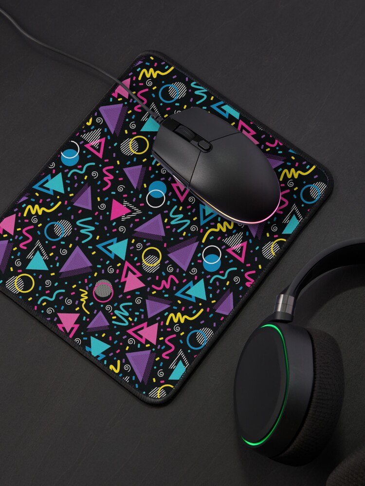 "Neon Retro 90S Sprinkle Pattern" Mouse Pad for Sale by ElleMars ...