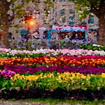 "Montreal Flower Field" Sticker for Sale by Leanne Morin | Redbubble