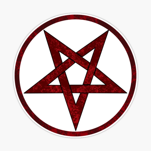 Pentagrama Rojo Invertido Pentagrama Invertido PNG Imágenes