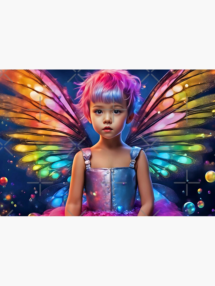 "Zephyr-Punky Pop Art Bubble Fairy" Sticker for Sale by FaerieFusion ...