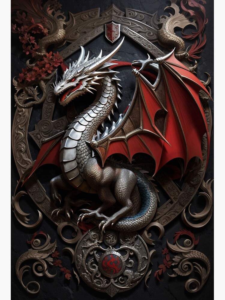Dragon Crest Medieval Art
