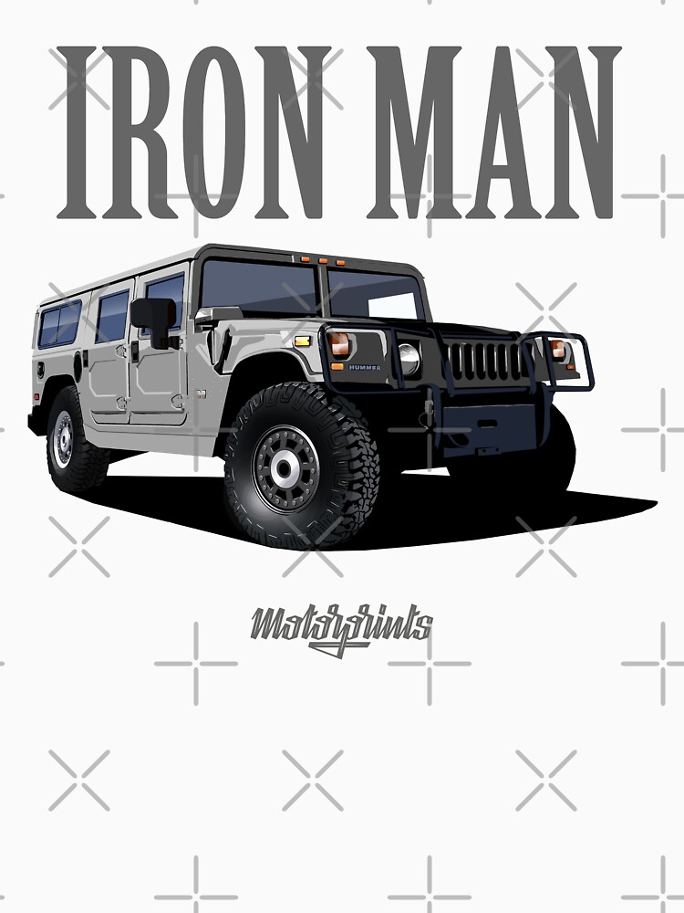 "Iron Man H1 (silver)" T-shirt for Sale by MotorPrints | Redbubble ...