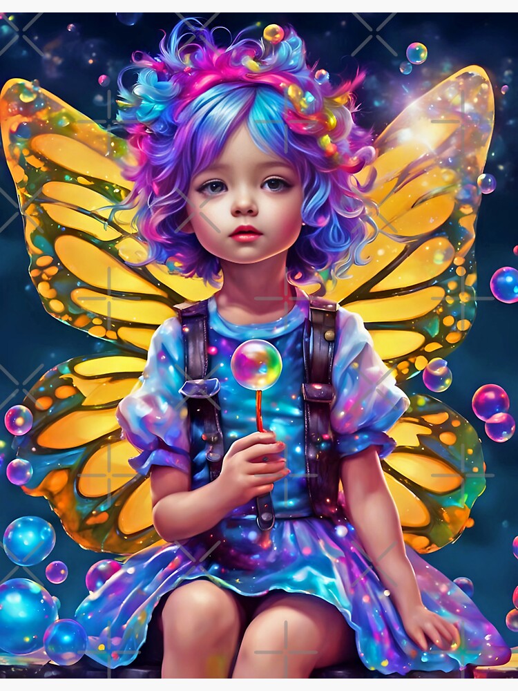"Aria- Punky Pop Art Bubble Fairy" Sticker for Sale by FaerieFusion | Redbubble