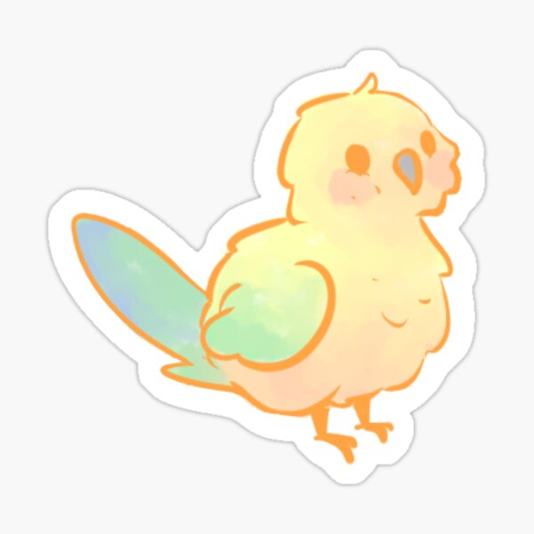 "Chubby Sun conure" Sticker by Wow-a-dog | Redbubble