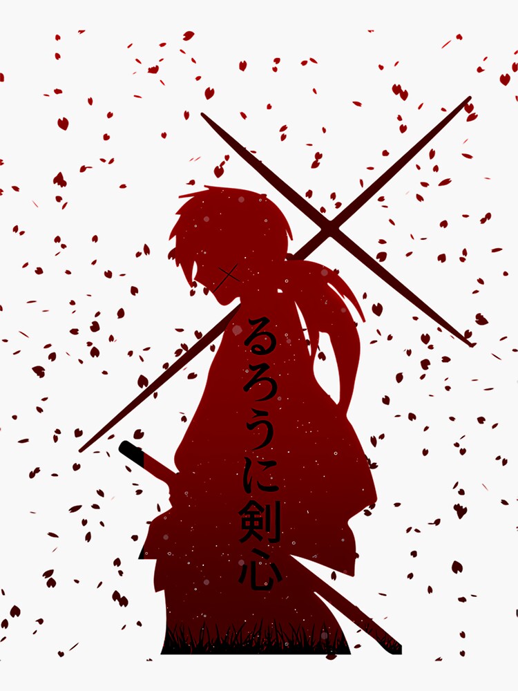 "Rurouni Kenshin Samurai X Anime Battousai" Sticker for Sale by ...