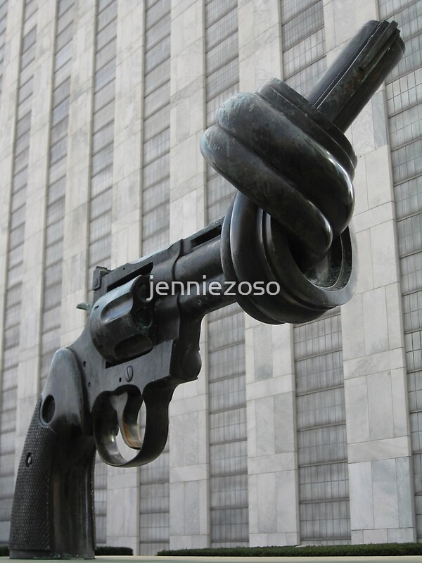 "Twisted Gun Non Violence" by jenniezoso | Redbubble