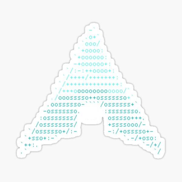 "Arch-Linux-logo--" Sticker by HaisleydCsantw | Redbubble