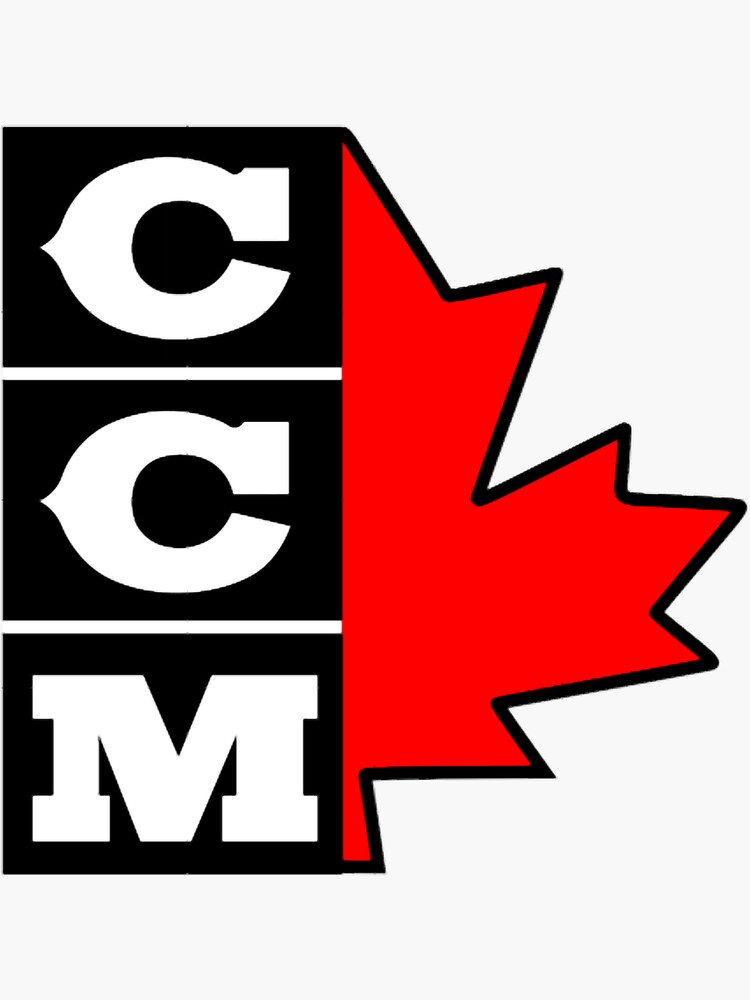 "CCM Retro Ice Hockey Logo 3 " Sticker for Sale by LaurianeGraham ...