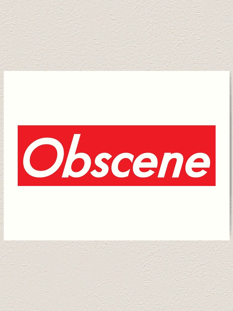 "Obscene" Art Print by azummo | Redbubble