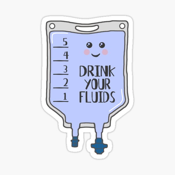 "Drink your fluids" Sticker for Sale by GuigShop | Redbubble