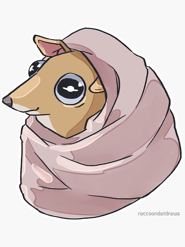 "Germit Cozy" Sticker for Sale by raccoondatdraws | Redbubble