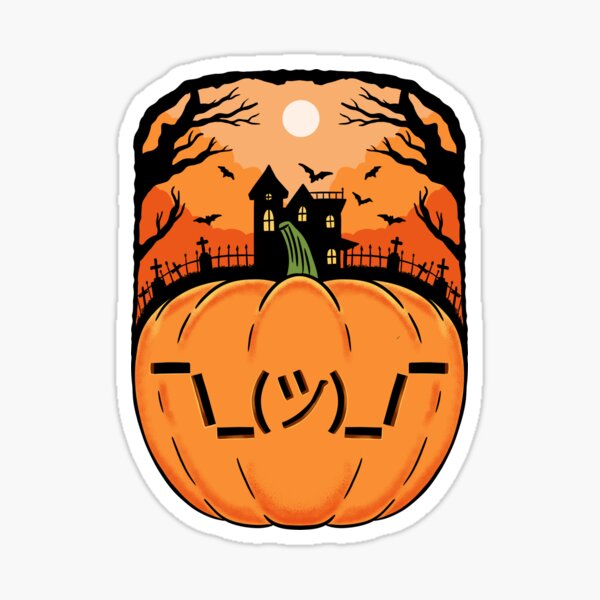 "Halloween Shrug" Sticker for Sale by coffeeman | Redbubble