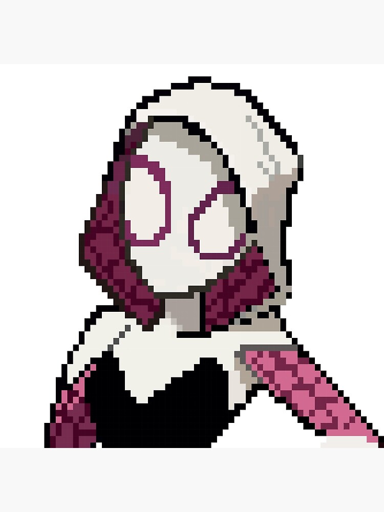 "Spider Gwen Pixel Art" Art Print for Sale by inbalcoolart | Redbubble