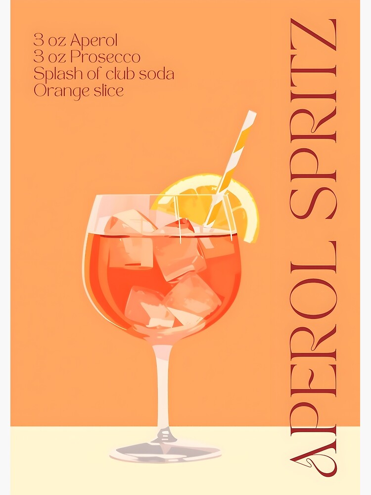 "Aperol Spritz" Poster for Sale by Printable Bundle | Redbubble