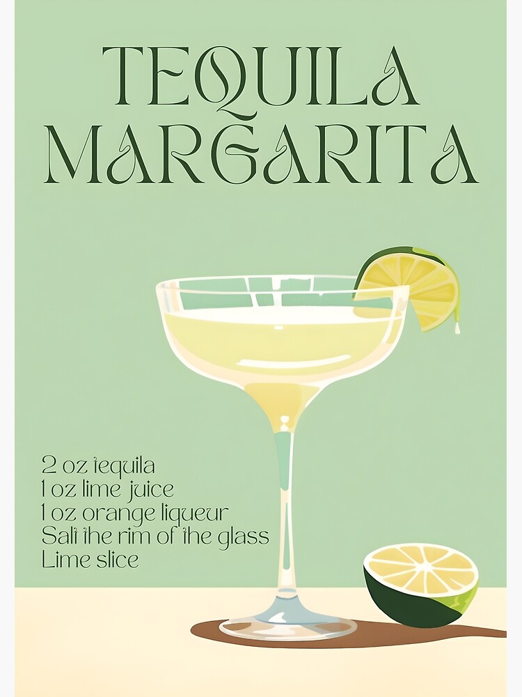 "Tequila Margarita" Poster for Sale by Printable Bundle | Redbubble