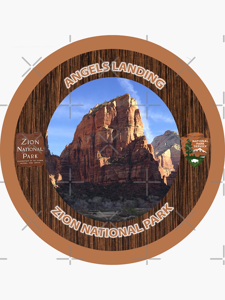 "Zion National Park - Angels Landing" Sticker by Cray96 | Redbubble