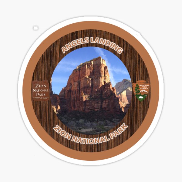 "Zion National Park - Angels Landing" Sticker by Cray96 | Redbubble