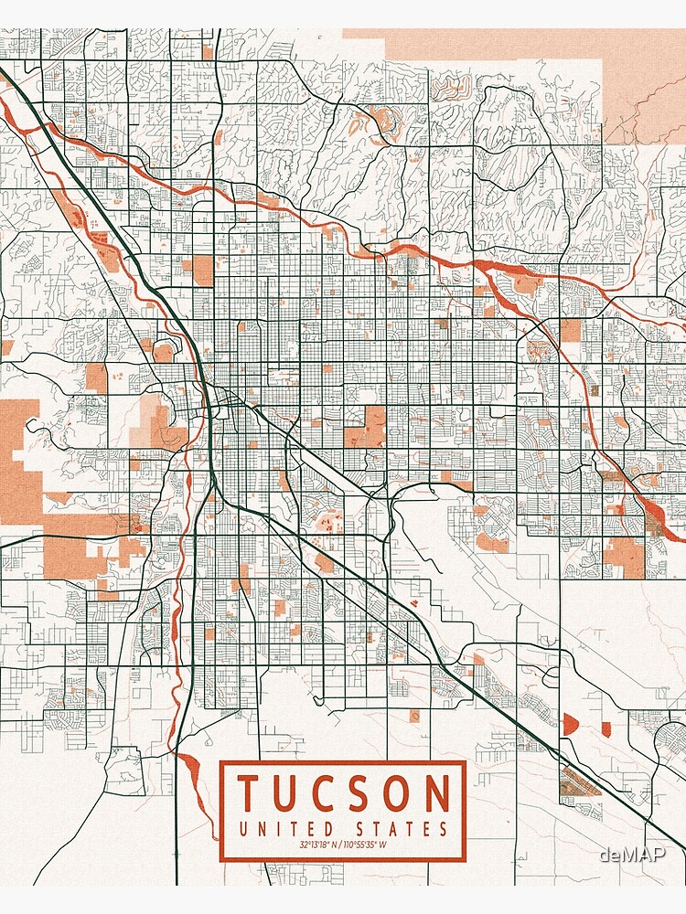 Tucson Arizona Map Usa