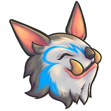 "Azure Chapaa" Sticker for Sale by PatchworkGoblin | Redbubble