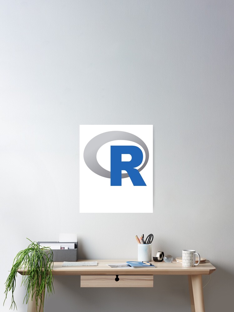 "R Official Logo Programming Language" Poster for Sale by Rainwater ...