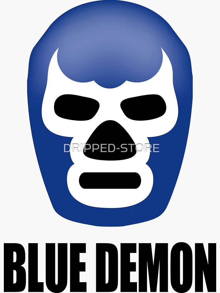 "BLUE DEMON" Sticker for Sale by DRIPPED-STORE | Redbubble