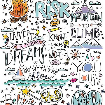 "Inspirational Doodle Poster" Poster for Sale by terrikmartin | Redbubble