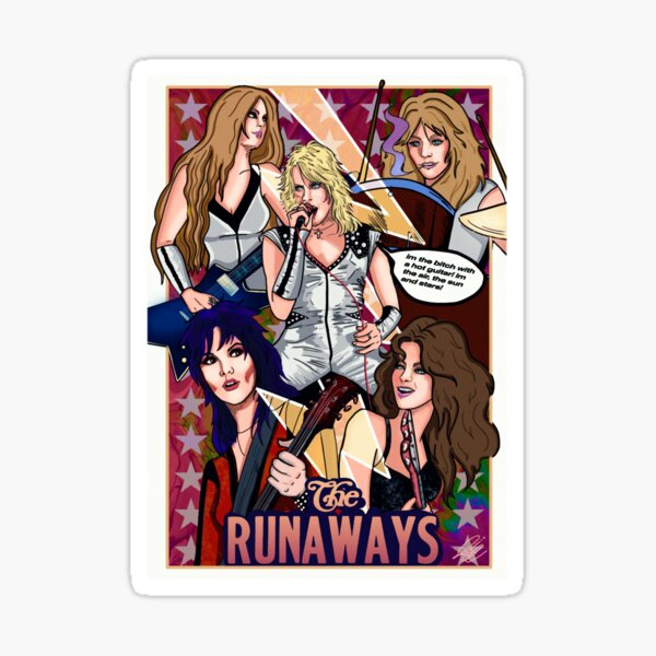 "The Runaways Queens of Noise" Sticker for Sale by TurnerSykes85 ...