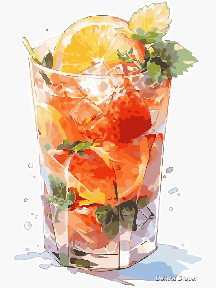 "Sweet Iced Tea" Sticker for Sale by Dakota Draper | Redbubble