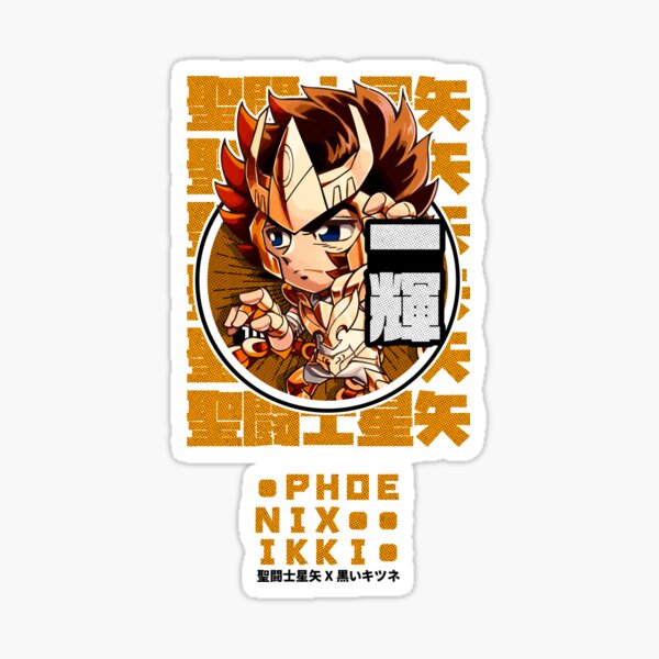 "Phoenix Ikki Saint Seiya | Chibi Series " Sticker for Sale by ...