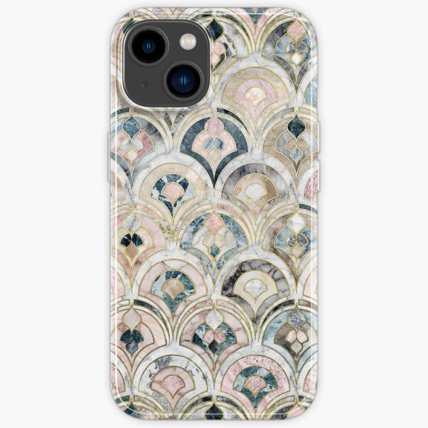 "Art Deco Marble Tiles in Soft Pastels" iPhone Case for Sale by micklyn ...