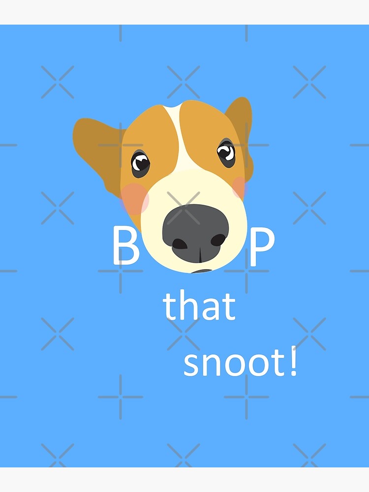 "Boop that snoot! - Corgi Dog Meme" Photographic Print by jadespear ...