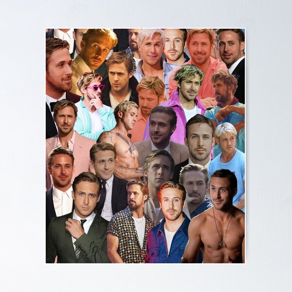 "Ryan Gosling Photo Collage" Poster for Sale by Jess-16 | Redbubble