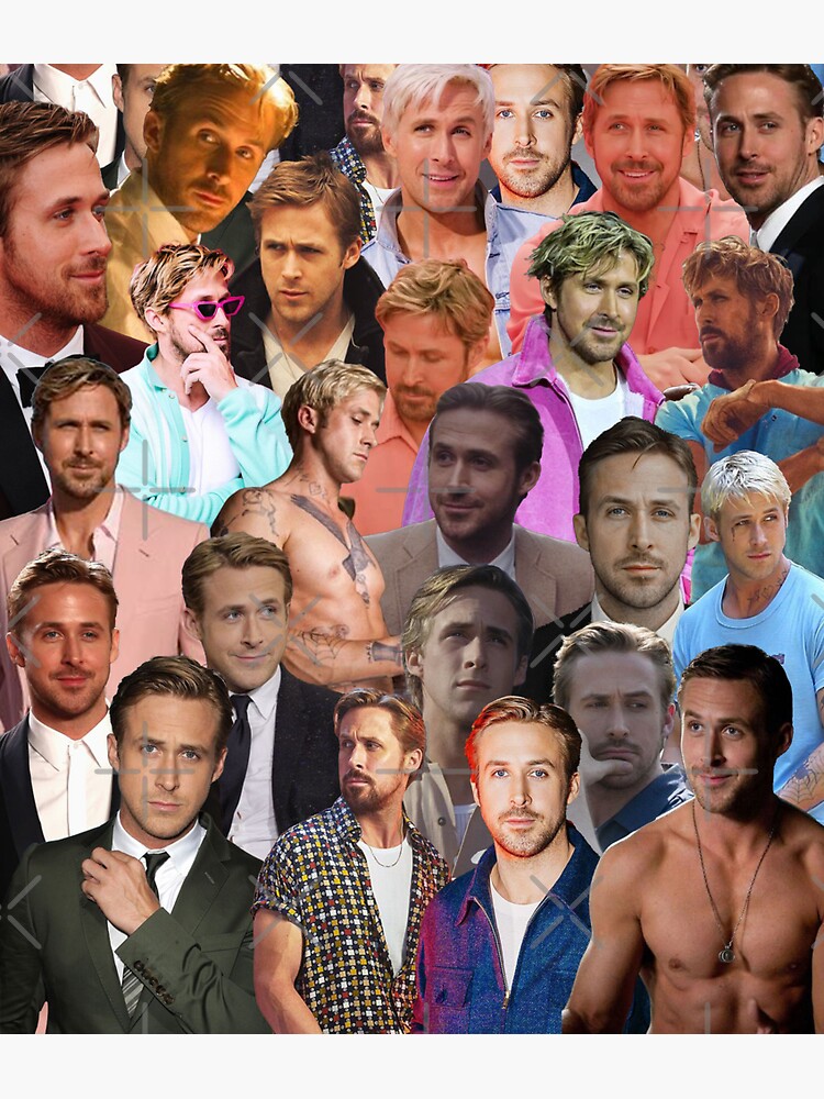 "Ryan Gosling Photo Collage" Sticker for Sale by Jess-16 | Redbubble