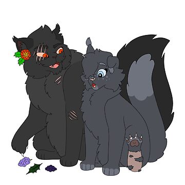 "Yellowfang n Cinderpelt" Sticker for Sale by RayRatMan | Redbubble