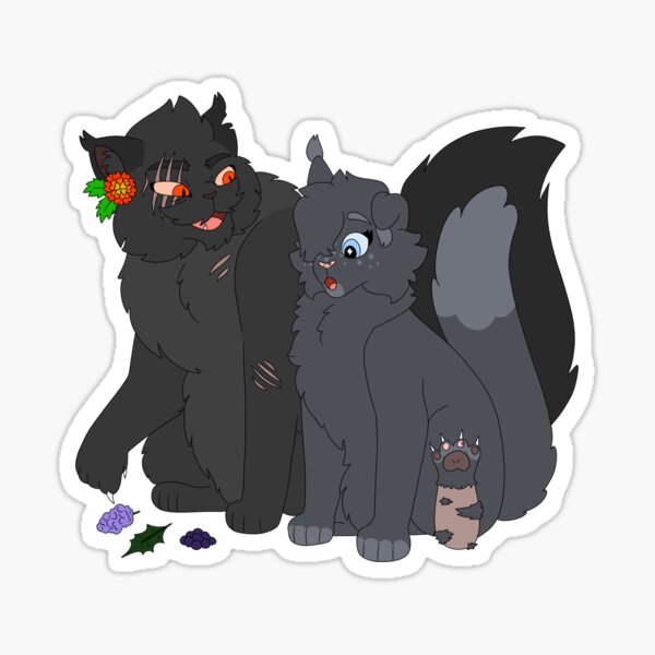 "Yellowfang n Cinderpelt" Sticker for Sale by RayRatMan | Redbubble